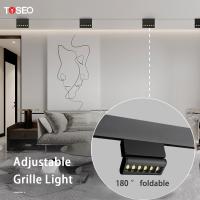 China Dimmable LED Magnetic Surface Mounted Track Lighting 6 Watt 12watt Black for sale