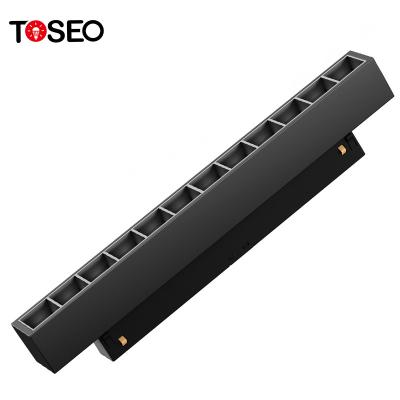 China 48V Magnetic Track Light 15W 60LM/W Black Living Room LED with 3 Year Warranty for sale