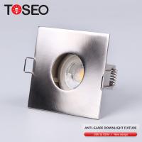 China 82mm Recessed Anti Glare LED Downlight GU10 Square Fixture AC 220-240V for sale