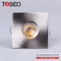 China 82mm Recessed Anti Glare LED Downlight GU10 Square Fixture AC 220-240V for sale