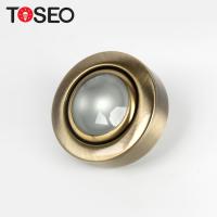 China 12V 2-3W G4 Round Recessed LED Downlight 75mm Mini Cabinet Light Golden Brass for sale