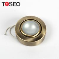 China 12V 2-3W G4 Round Recessed LED Downlight 75mm Mini Cabinet Light Golden Brass for sale