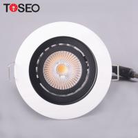China Adjustable 10W Round LED Downlight Dimmable 220-240V 90mm Cutout for sale