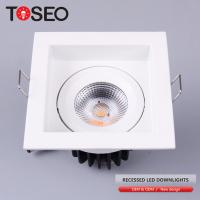 China White Anti Glare LED Ceiling Spotlights / Square Recessed LED Downlights for sale
