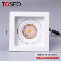 China White Anti Glare LED Ceiling Spotlights / Square Recessed LED Downlights for sale