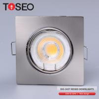 China 68mm Square Adjustable Downlight , AC 220-240V Recessed LED Ceiling Lights for sale