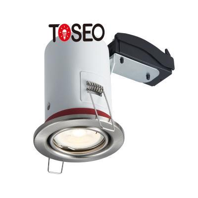 China Commercial Die Casting Aluminium Fire Rated LED Downlight 90mm 220V-240V GU10 for sale