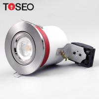 China Recessed Gu10 Fire Rated Downlights Diecasting Aluminium 90mm Cutting for sale