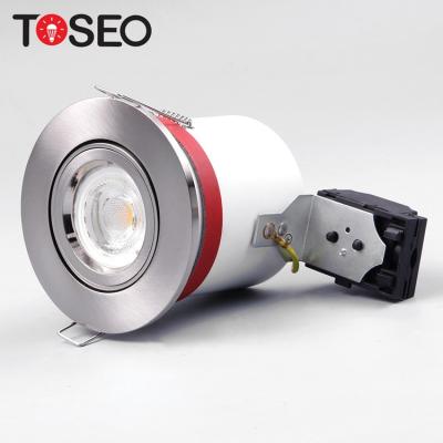 China Commercial Fire Rated GU10 Downlight Fitting 90mm Cutout 220V for Hotel Project for sale