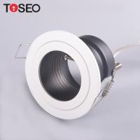 China Round Anti Glare Downlight MR16 Housing Pure Aluminium 50000H Life 12V 70mm Cutout for sale