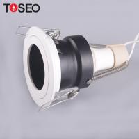 China Round Anti Glare Downlight MR16 Housing Pure Aluminium 50000H Life 12V 70mm Cutout for sale