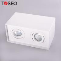 China Square Surface Mounted Downlight GU10 Adjustable Ceiling Spotlight 200x100mm AC220-240V for sale