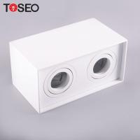 China Square Surface Mounted Downlight GU10 Adjustable Ceiling Spotlight 200x100mm AC220-240V for sale