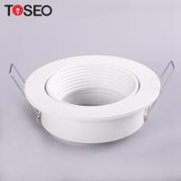 China White Adjustable Aluminium Ceiling Downlight Fixture 92mm Dia IP20 for sale