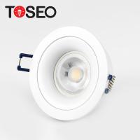 China 92mm Pure Aluminium 6W LED Recessed Downlight for Sloped Ceiling GU5.3 GU10 12V 220V for sale