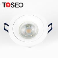 China 92mm Pure Aluminium 6W LED Recessed Downlight for Sloped Ceiling GU5.3 GU10 12V 220V for sale