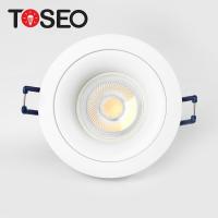 China 92mm Pure Aluminium 6W LED Recessed Downlight for Sloped Ceiling GU5.3 GU10 12V 220V for sale