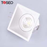 China White Anti Glare Office LED Downlights Mr16 Housing Square Adjustable Downlight for sale
