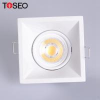 China White Anti Glare Office LED Downlights Mr16 Housing Square Adjustable Downlight for sale