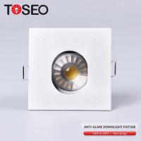 China Fixed White Square Anti Glare LED Downlight 70mm Cut Out 12V GU5.3 for Living Room for sale