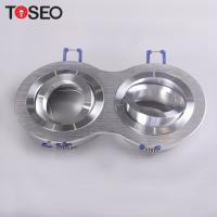 China Double Head Aluminium Ceiling Downlight 7w Satin Nickel Round LED Spotlight for sale
