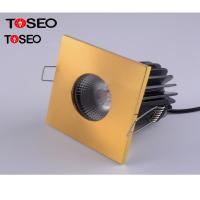 China Golden Dimmable Ceiling Recessed LED Downlight , Recessed Square IP65 Fire Rated Downlights for sale