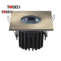 China Golden Dimmable Ceiling Recessed LED Downlight , Recessed Square IP65 Fire Rated Downlights for sale