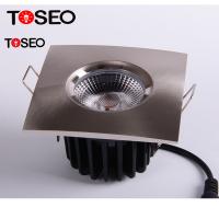 China 11W Dimmable Fire Rated LED Downlight Black Square 70mm Cutout 220V-240V for sale