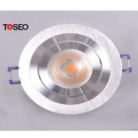 China Customized Aluminium Ceiling Downlight 92x25mm Round Adjustable LED Spotlight GU10 12V for sale
