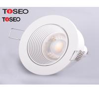 China White Adjustable Aluminium Ceiling Downlight Fixture 92mm Dia IP20 for sale