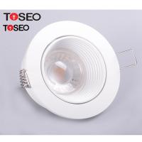 China White Adjustable Aluminium Ceiling Downlight Fixture 92mm Dia IP20 for sale