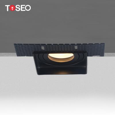 China Trimless Recessed Downlight 80x80mm Cutout GU10 220V-240V Square LED Spot Light for sale