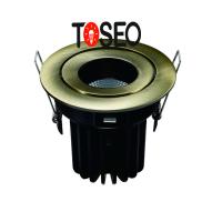 China 11W Fire Rated LED Downlight Dimmable Anti Glare Warm White 75mm Cutout Die Cast Aluminum for sale