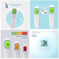 China Accurate Fever Alarm Fever Infrared Thermometer Digital Handheld Temp Gun Non Contact for sale