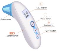 China Class II Infrared Medical Non Contact Thermometer With LCD Display And Data Storage 35 Groups for sale