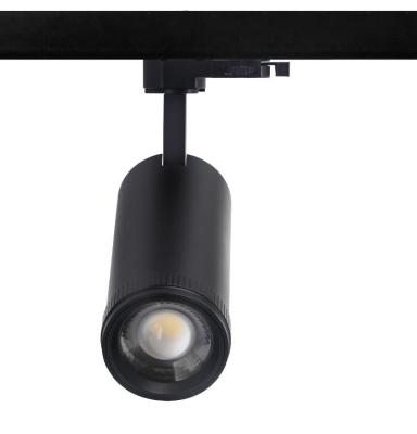 China 30w Zoomable 15°-55°adjustable led track light 70-100 lm/W CRI80 Citizen Chip Osram flicker-free driver 5 years warranty for sale