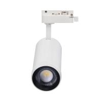 China dimmable led track lights 35w Zoomable 15°-55° adjustable black white Zoomable 90Ra 100LM/W modern lighting for sale