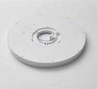 China Anti Glare LED Ceiling Panel Light 18W 3 colors changing 230mm 100LM/W ABS Black housing 3mm LGP IP42 home lighting for sale