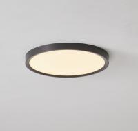 China Anti Glare LED Ceiling Panel Light 18W 3 colors changing 230mm 100LM/W ABS Black housing 3mm LGP IP42 home lighting for sale