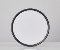 China Anti Glare LED Ceiling Panel Light 18W 3 colors changing 230mm 100LM/W ABS Black housing 3mm LGP IP42 home lighting for sale