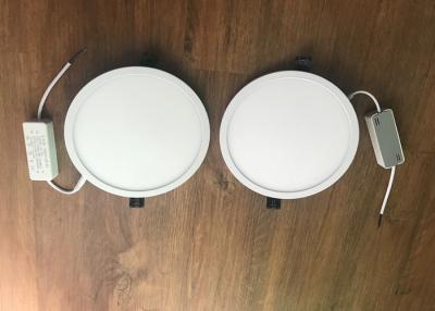 China 18W LED Slim Panel Light 1600LM Aluminum White Recessed Round 6000K Flat TUV for sale
