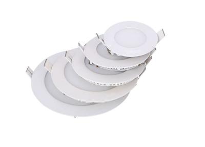 China 3w LED Slim Panel Light Round 300LM White Aluminum 6000K Embedded IP20 for sale