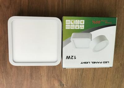 China Surface Mounted Led Slim Panel Light Square Shape 100lm / W Pmma 6w 12w 18w 24w for sale