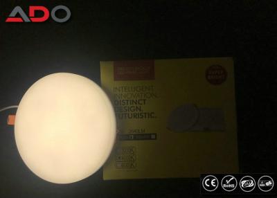 China Frameless 6000K Square LED Slim Panel Light , High Lumen LED Round Ceiling Light for sale