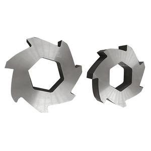 China HRC 57-59 Double Shaft Shredder Blade 500mm Diameter for Plastic Shredder Machine for sale