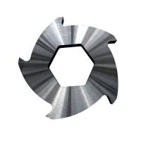 China Tungsten Steel Six Jaw Shredder Blades 58-60 HRC for Aluminum Alloy Scrap Metal for sale