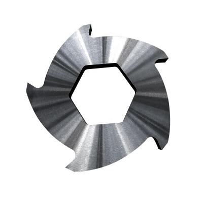 China Tungsten Steel Six Jaw Shredder Blades 58-60 HRC for Aluminum Alloy Scrap Metal for sale