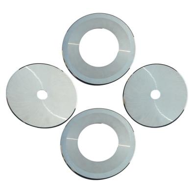 China HRC61-63 HSS Steel Rotary Slitting Blades M2 Cutting Round Blade 600mm OD for sale
