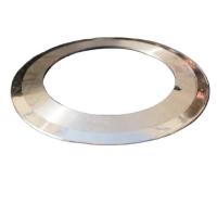 China Hydraulic Rolling Metal Edge Shears Longitudinal Slitting Circular Blade HRC64 600mm OD for sale