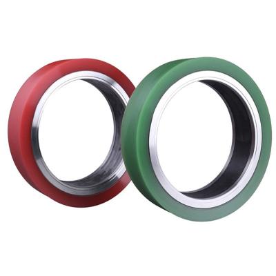 China Rubber Bonded Slitting Spacers High Wear Resistance 75 Shore A Custom Size for Coil Slitting Line for sale